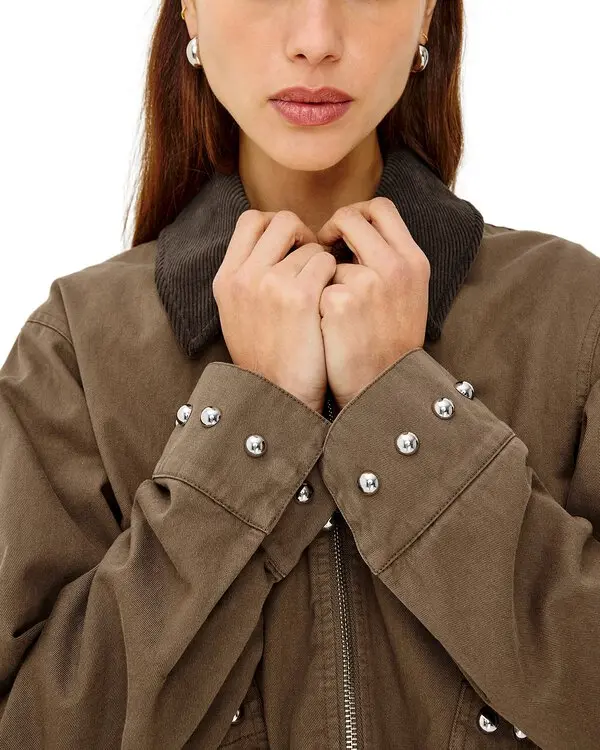 Rails Cotton Stud Trim Jacket