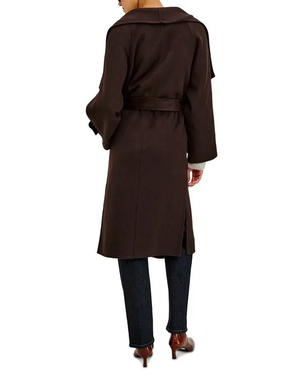 Rails Celeste Belted Wrap Coat - Chocolate