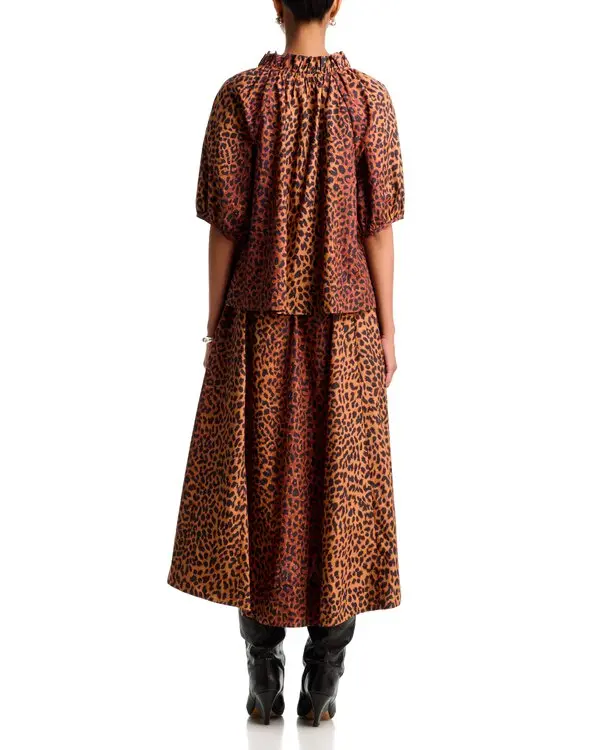Xirena Gwynn Cotton Midi Skirt