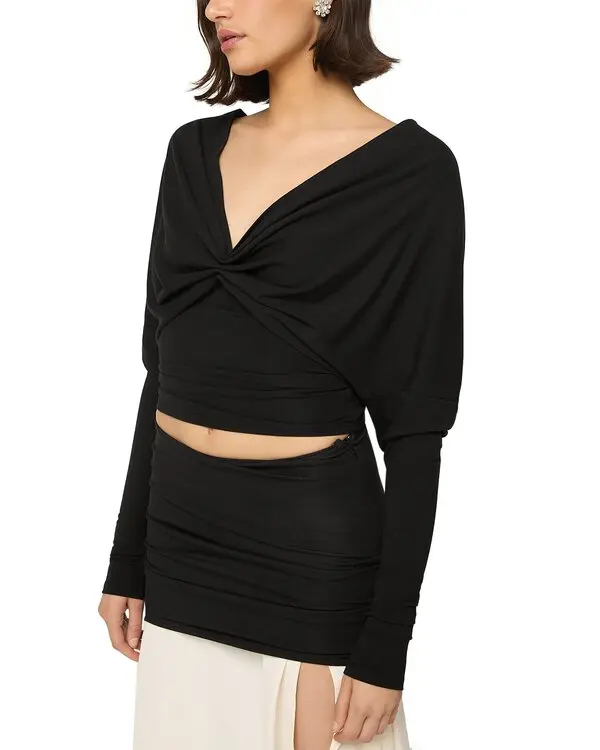 THE LINE BY K Selvie Pleated Batwing Top