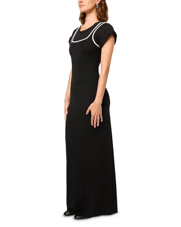 THE LINE BY K Franz Short Sleeve Maxi Dress