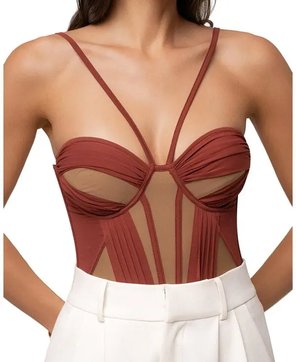 JLUXLABEL Illusion Contrast Bodysuit