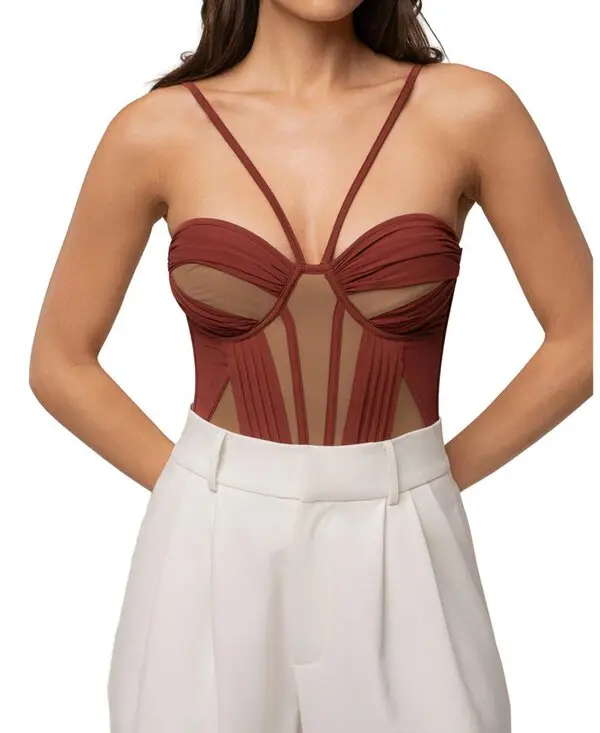 JLUXLABEL Illusion Contrast Bodysuit
