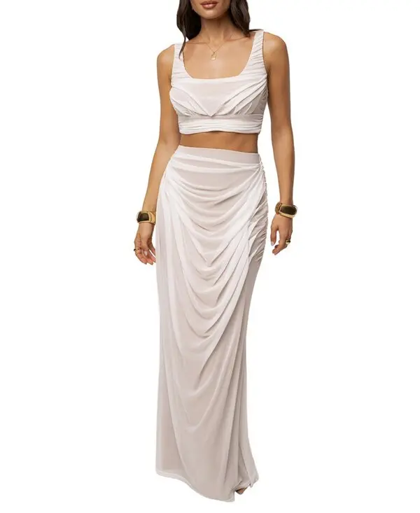 JLUXLABEL Ethereal Flow Maxi Skirt