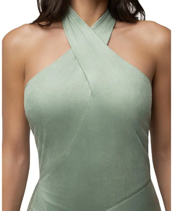 JLUXLABEL Charlotte Halter Maxi Dress - Seafoam