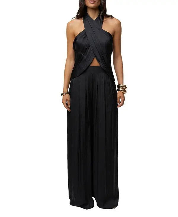 JLUXLABEL Core Form Pleated Wide-leg Trousers