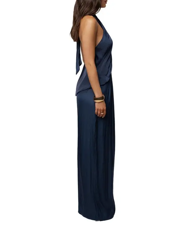 JLUXLABEL Core Form Pleated Wide-leg Trousers - Blue