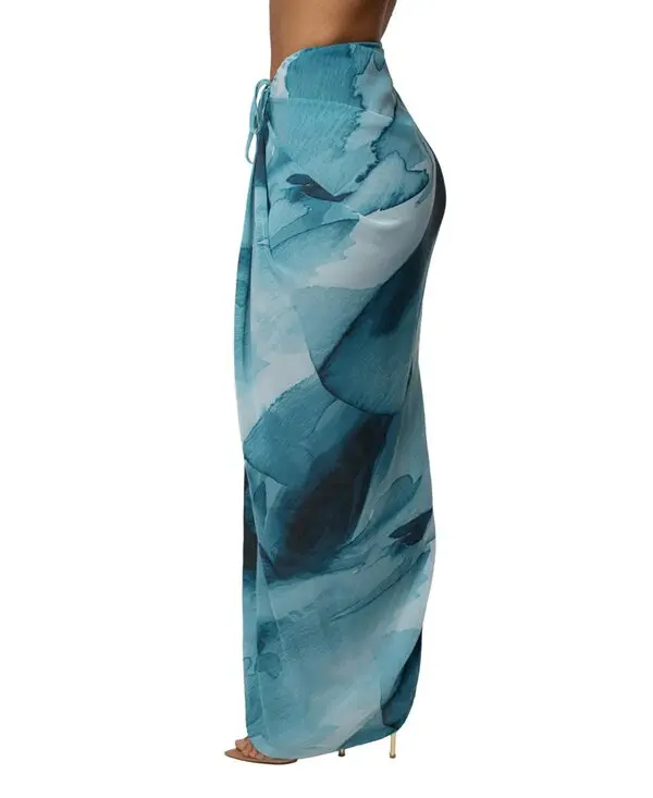JLUXLABEL Abstract Noelia Printed Maxi Skirt