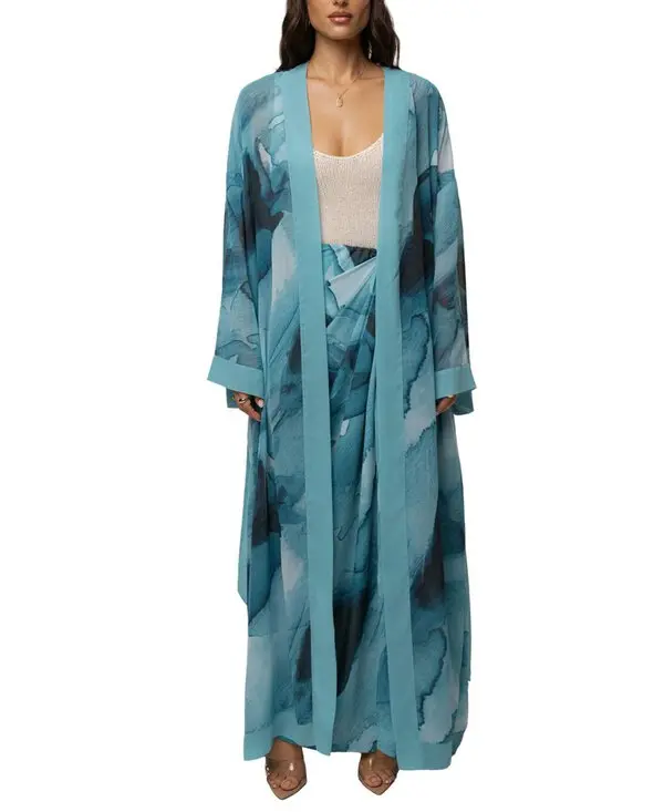 JLUXLABEL Abstract Noelia Printed Maxi Skirt