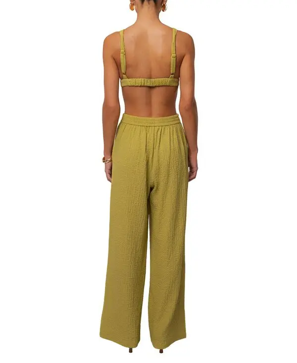 JLUXLABEL Unwind Textured Wide Leg Pants