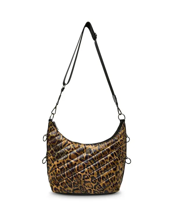 THINK ROYLN Icon Quilted Animal Print Shoulder Bag