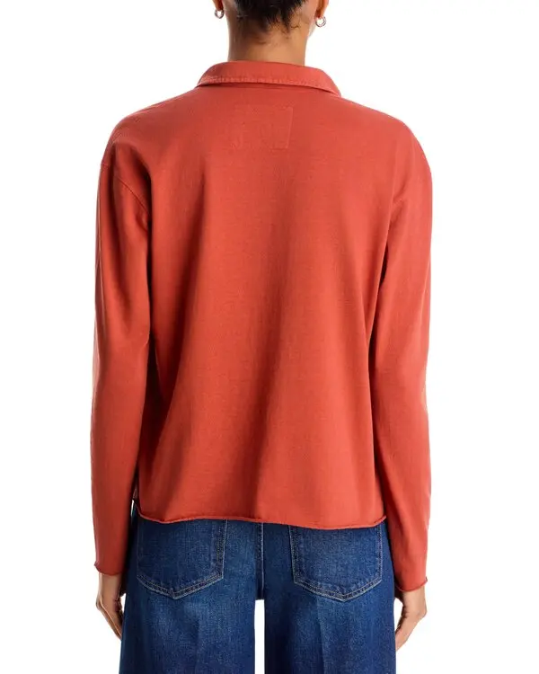 Frank & Eileen Patrick Collared Sweatshirt - Clay