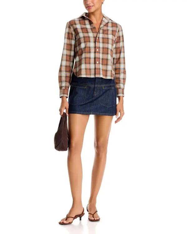 Frank & Eileen Silvio Cotton Plaid Button-up Shirt - Multi Brown Plaid