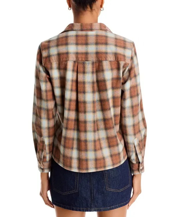 Frank & Eileen Silvio Cotton Plaid Button-up Shirt - Multi Brown Plaid