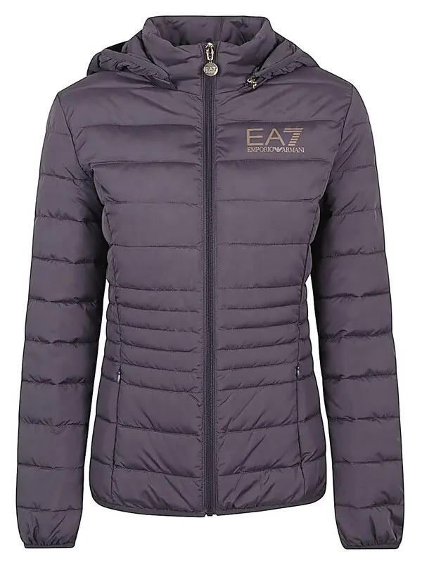 EA7 Logo Short Down Jacket
