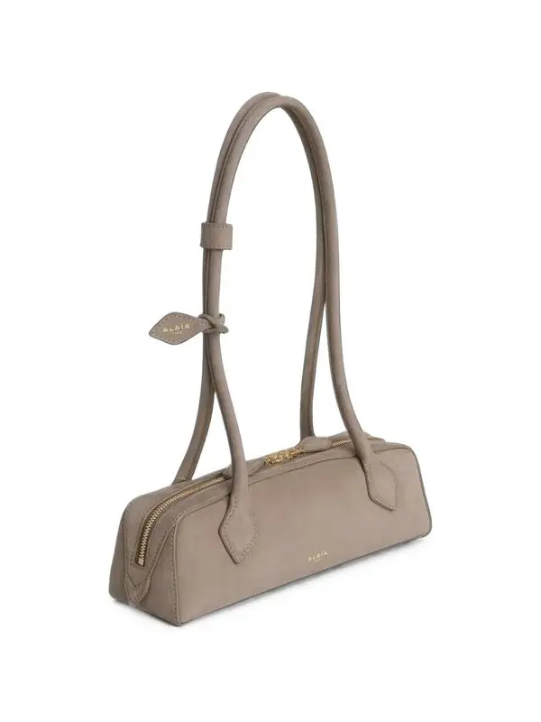 Alaïa Le Teckel Small Leather Shoulder Bag - Beige