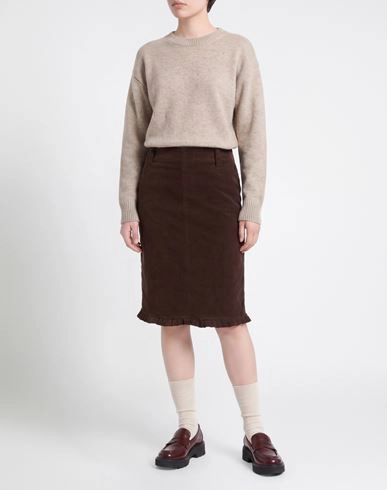 MEIMEIJ Midi Skirt Dark Size Cotton, Elastane