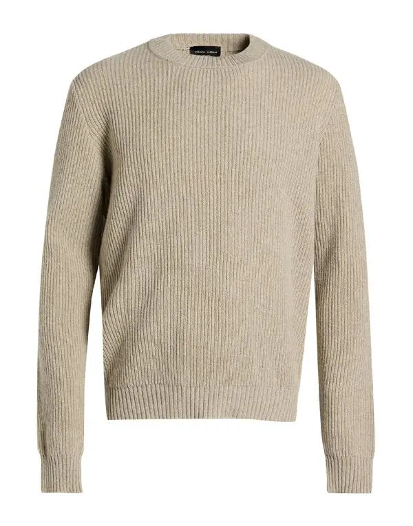 ROBERTO COLLINA Merino Wool & Cashmere Ribbed Crewneck Sweater
