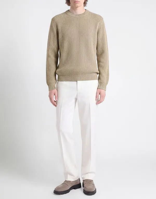 ROBERTO COLLINA Merino Wool & Cashmere Ribbed Crewneck Sweater