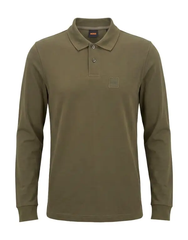 BOSS Polo Shirt Military Size Cotton, Elastane