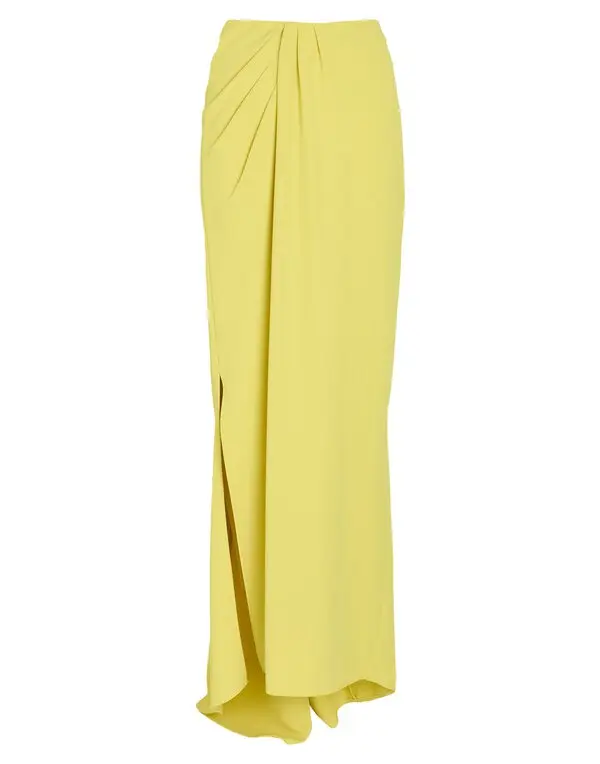 Elisabetta Franchi Maxi Skirt Lime Size Polyester