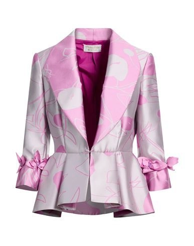 CAMILLA MILANO Floral Print Embellished Blazer