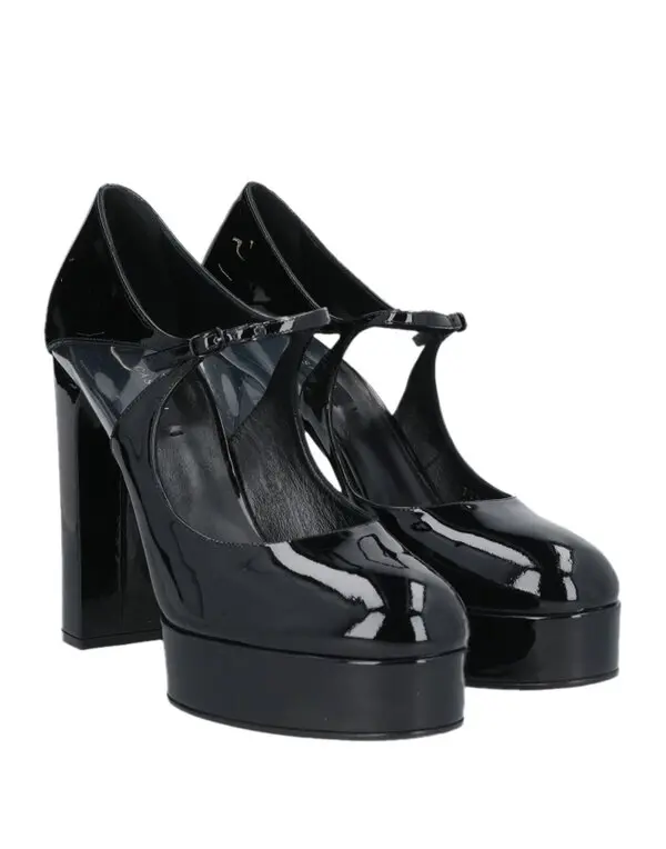 Casadei Patent Leather Platform Mary Jane Pumps