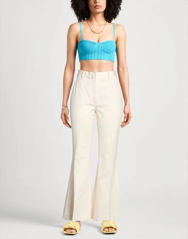 CIRCOLO 1901 Pants Cream Size Cotton, Elastane
