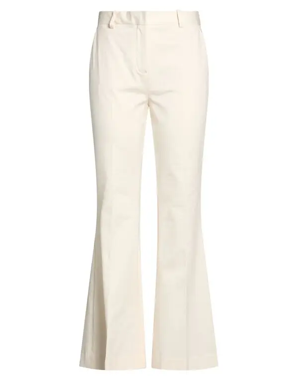 CIRCOLO 1901 Pants Cream Size Cotton, Elastane