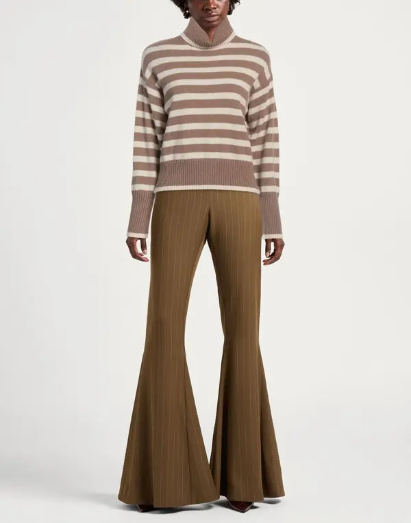 SEMICOUTURE Turtleneck Light Brown Size Cashmere, Polyamide