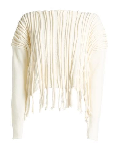 Liviana Conti Sweater Size Virgin Wool - White