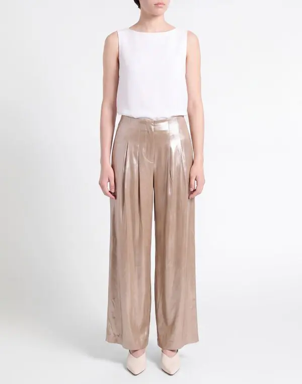 Peserico Pants Bronze Size Viscose