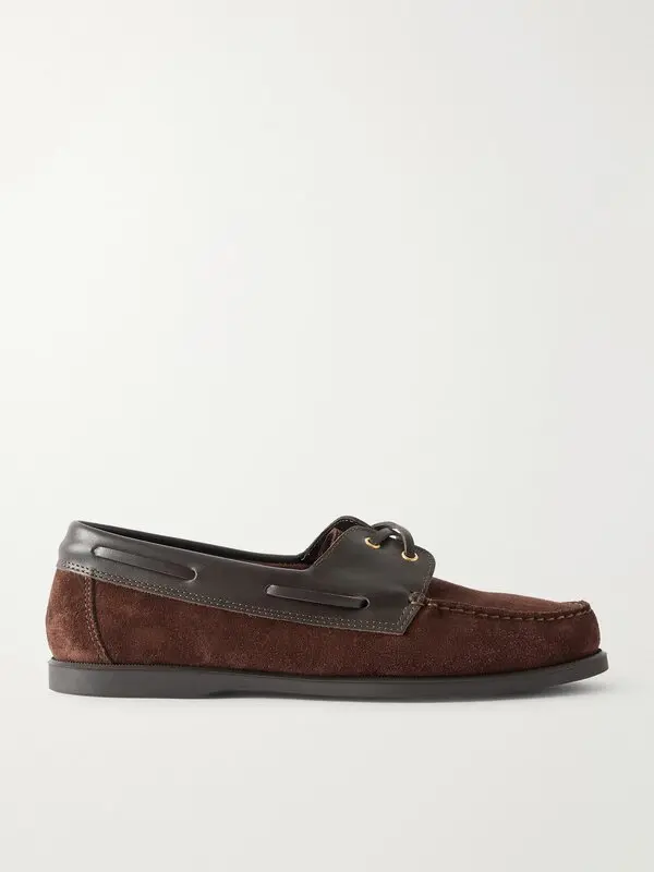 MORJAS Suede Boat Shoes