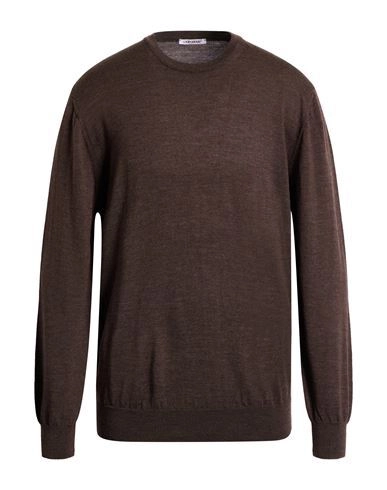 GIOFERRARI Chocolate Merino Wool Crewneck Sweater