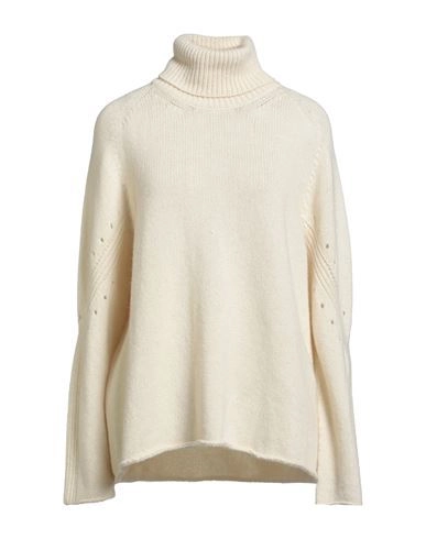 SEMICOUTURE Turtleneck Cream Size Cashmere, Polyamide