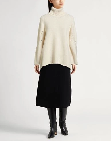 SEMICOUTURE Turtleneck Cream Size Cashmere, Polyamide