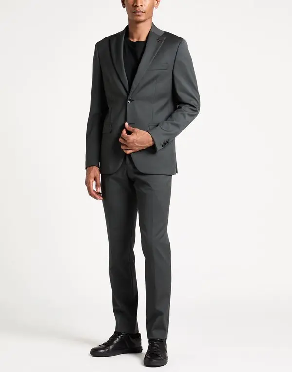 PAOLONI Suit Sand Size Wool, Elastane