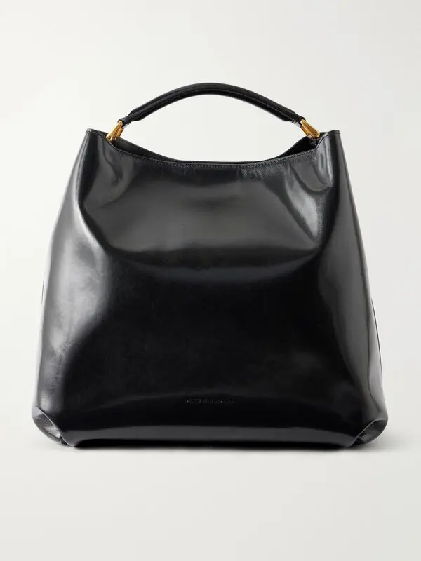 Dries Van Noten Leather Tote Bag - Black