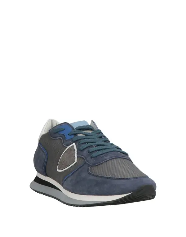 Philippe Model Low Top Sneakers In Leather And Textile Fibers