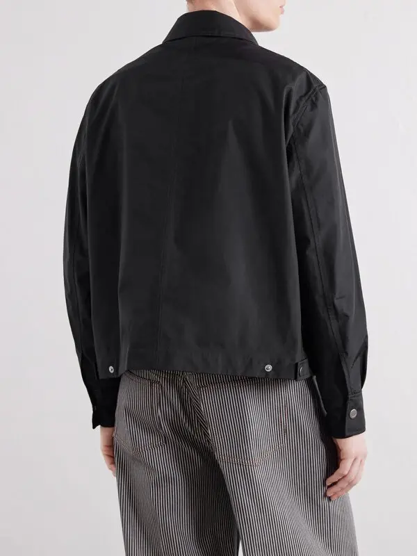 AMI Paris Logo-appliquéd Shell Blouson Jacket