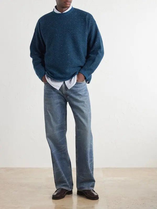Inis Meáin Tonnta Merino Wool And Cashmere-blend Sweater