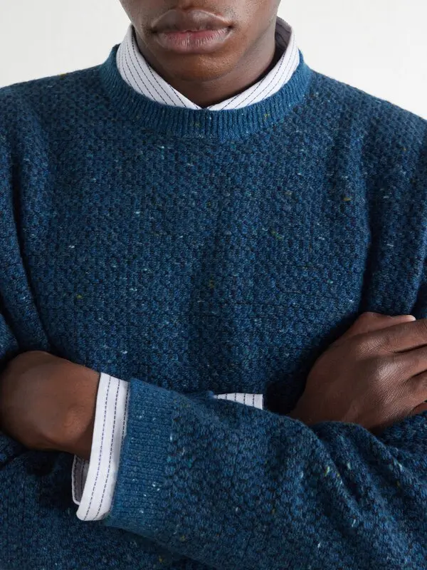 Inis Meáin Tonnta Merino Wool And Cashmere-blend Sweater