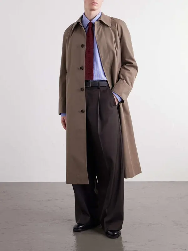 Oliver Peoples Lothian Cotton-blend Twill Trench Coat - Beige
