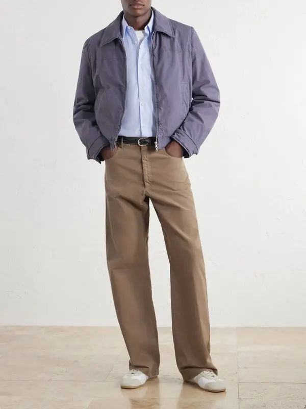 Dries Van Noten Straight-leg Cotton Trousers