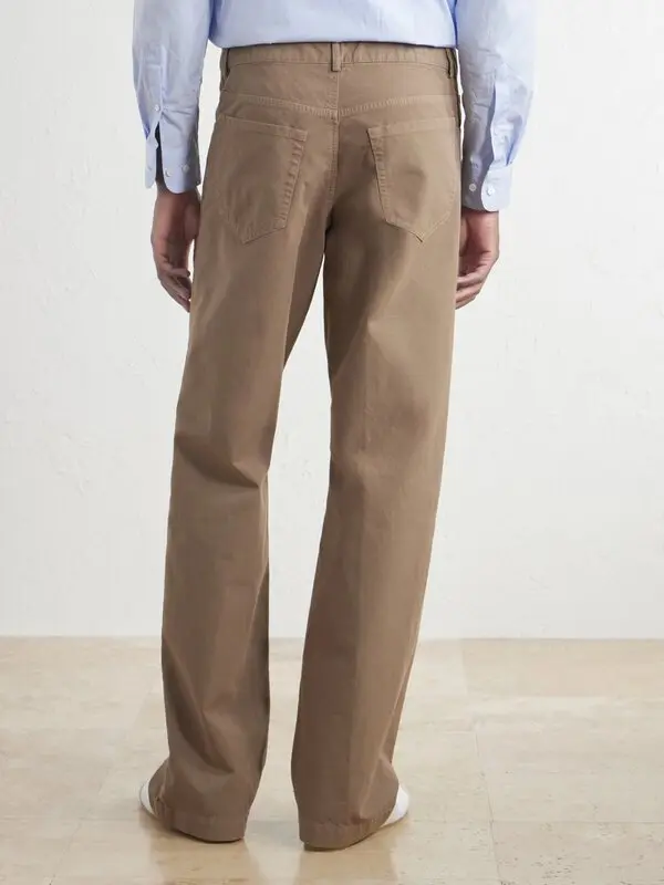 Dries Van Noten Straight-leg Cotton Trousers