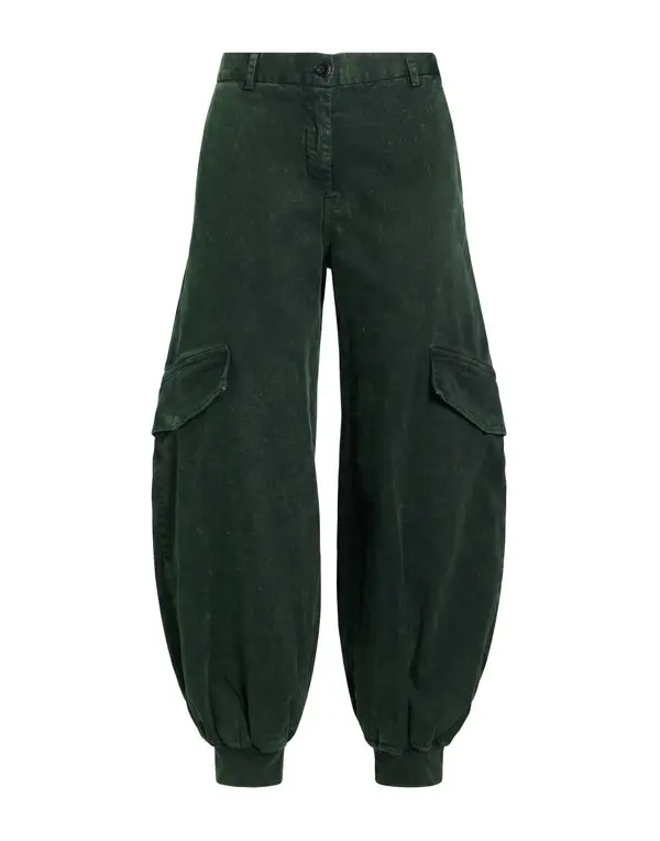 WHITE SAND Pants Size Cotton, Elastane