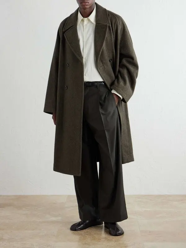 LEMAIRE Straight-leg Pleated Woven Trousers