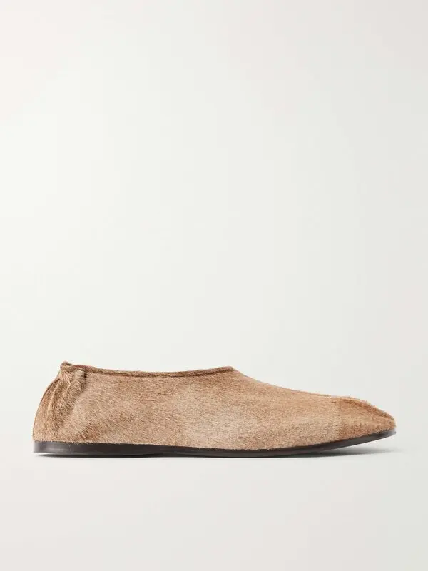 LEMAIRE Glove Calf Hair Slippers
