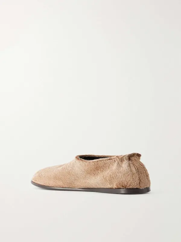 LEMAIRE Glove Calf Hair Slippers