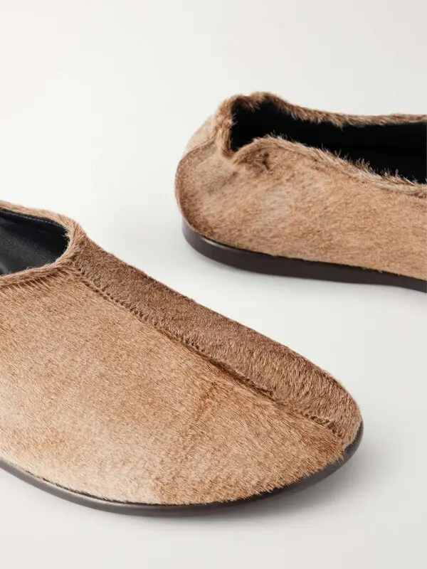 LEMAIRE Glove Calf Hair Slippers